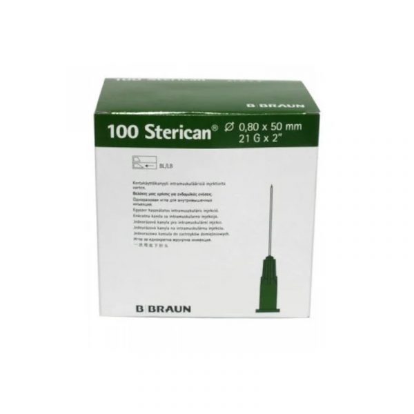 Aguja hipodérmica Sterican 27G x 1/2", 0,40 x 12 mm. Caja de 100 - YTSmed
